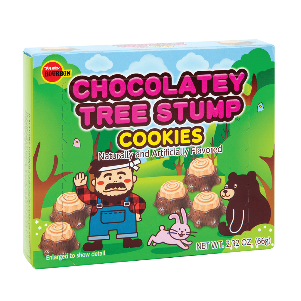 Chocolatey Tree Stump Cookies 2.32 oz Box | Nassau Candy