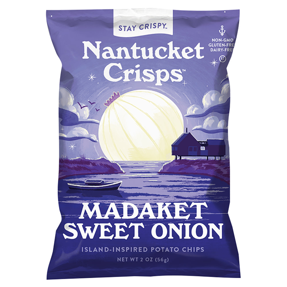 Nantucket Crisps Madaket Sweet Onion 2 oz Bag | Nassau Candy