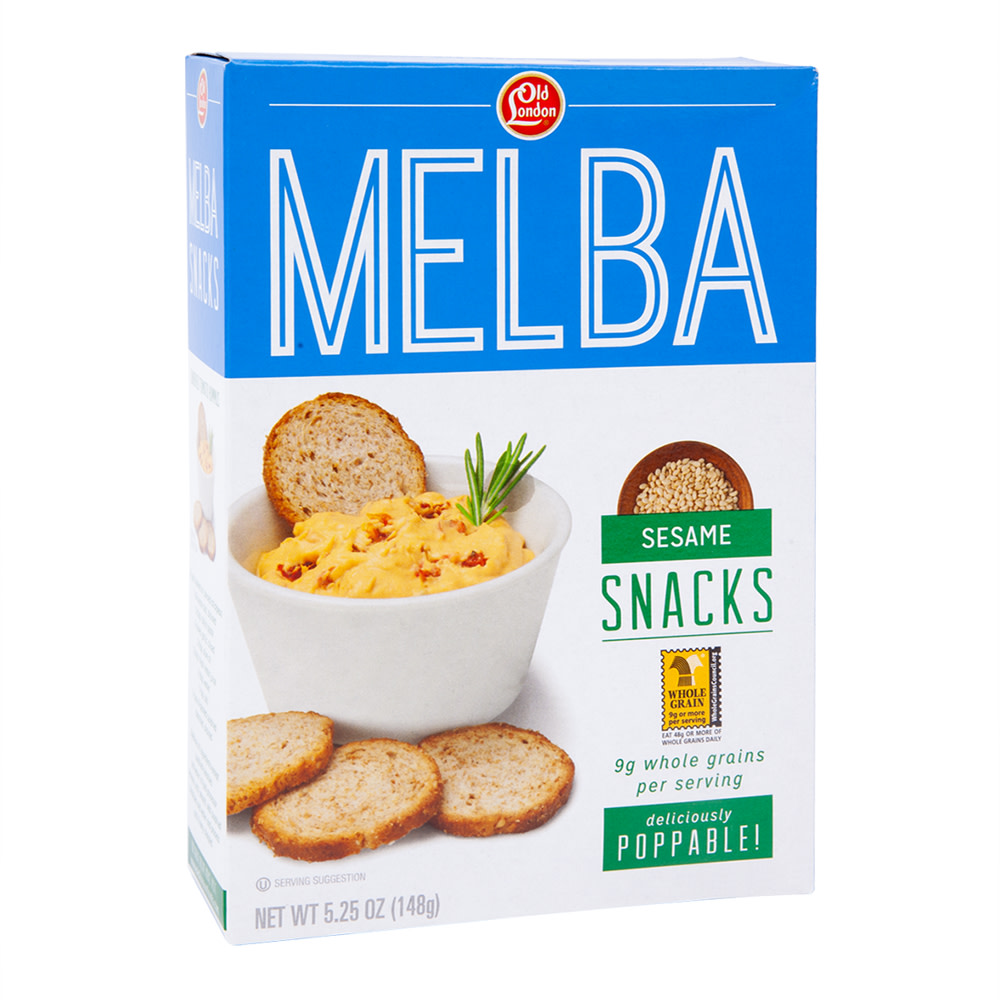 Old London Sesame Melba Toasts 5.25 Oz Box | Nassau Candy