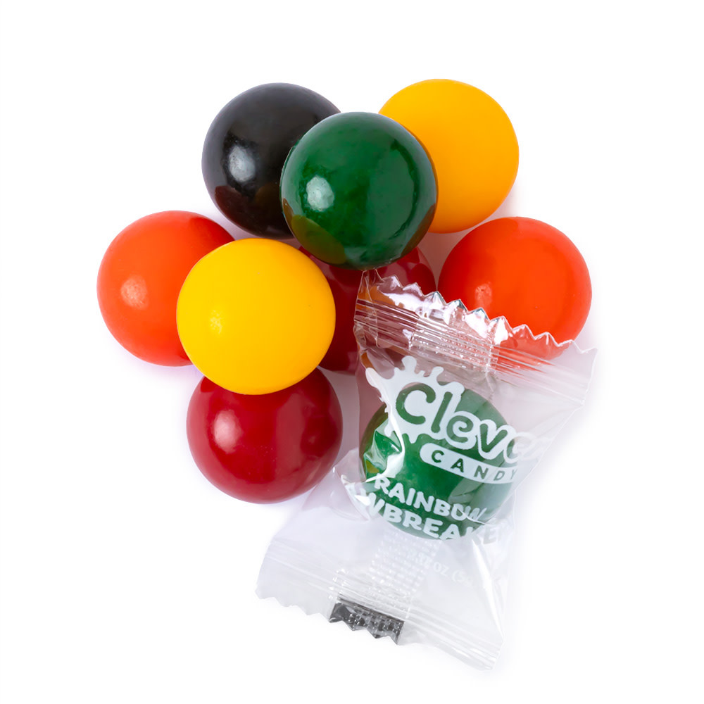 Clever Candy Wrapped Rainbow Jawbreaker | Nassau Candy