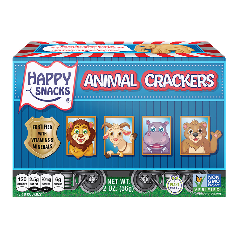 Happy Snacks Animal Crackers 2 oz Box | Nassau Candy