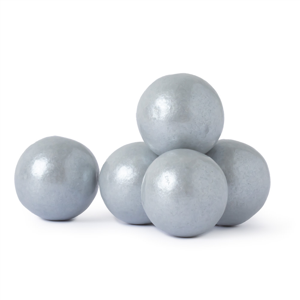 Clever Candy Shimmer Silver Gumballs Tutti Frutti Flavored | Nassau Candy