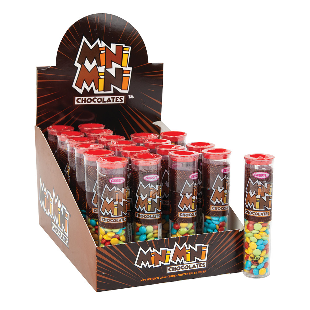 Mini Mini Chocolates 1 oz Tube | Nassau Candy