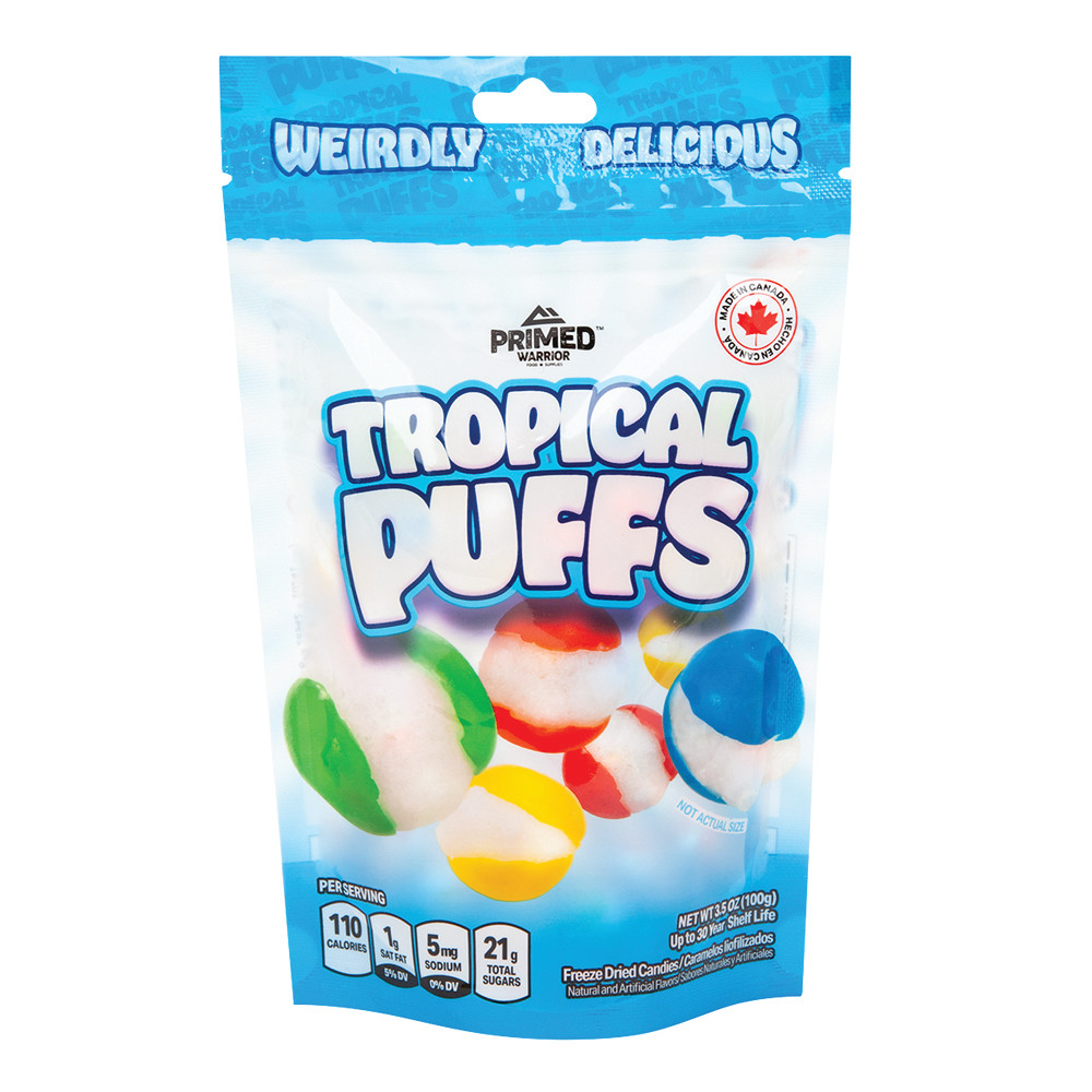 Freeze Dried Tropical Puffs 3.5 oz Pouch | Nassau Candy