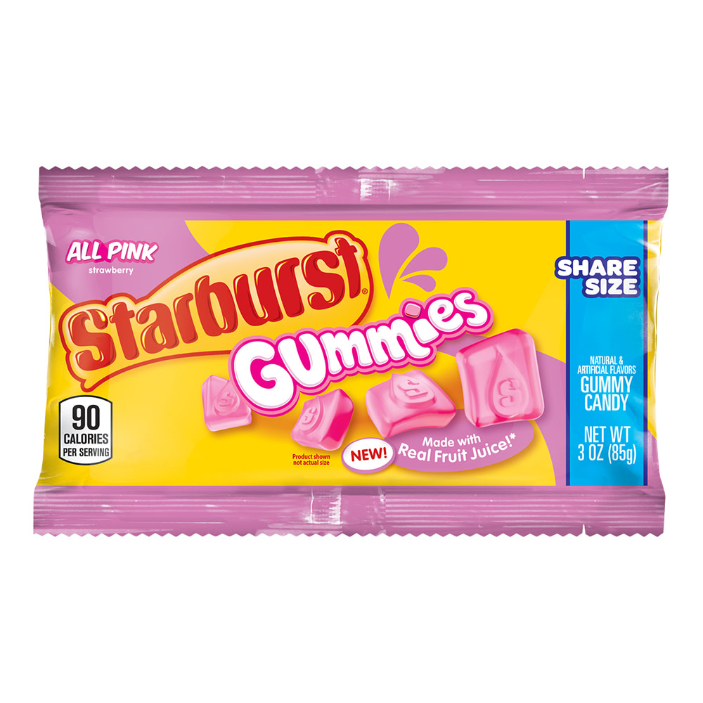 Starburst All Pink Gummies Share Size 3 oz | Nassau Candy