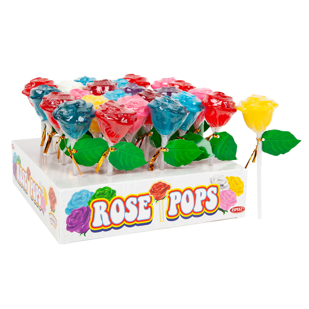 Rose Assorted Lollipops 1.2 oz Countertop Display | Nassau Candy