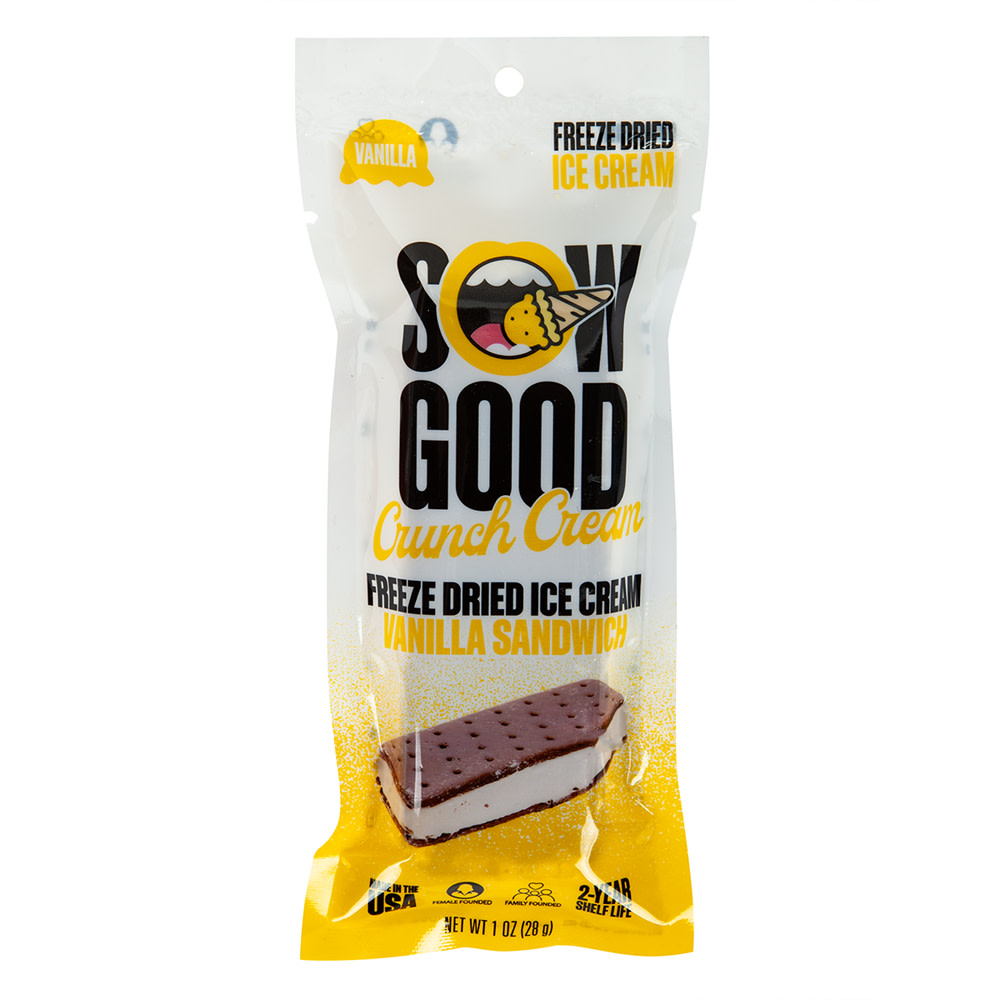 Sow Good Freeze Dried Ice Cream Vanilla Sandwich | Nassau Candy
