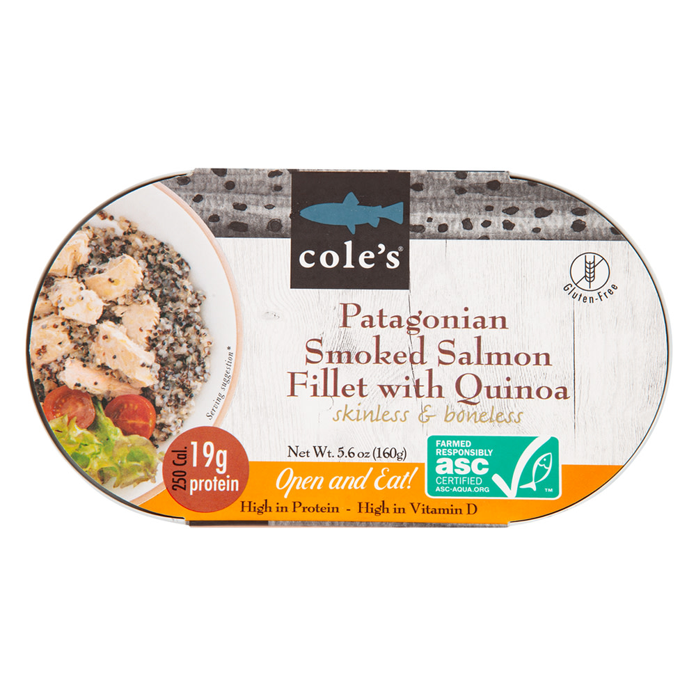 Cole’s Salmon Smoked Fillet with Quinoa 5.6 oz Tin | Nassau Candy