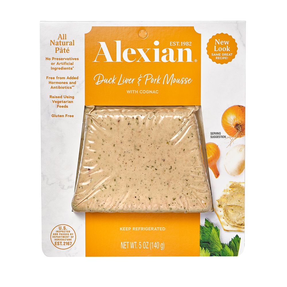 Alexian Duck Liver & Pork Mousse Pate With Cognac 5 Oz | Nassau Candy
