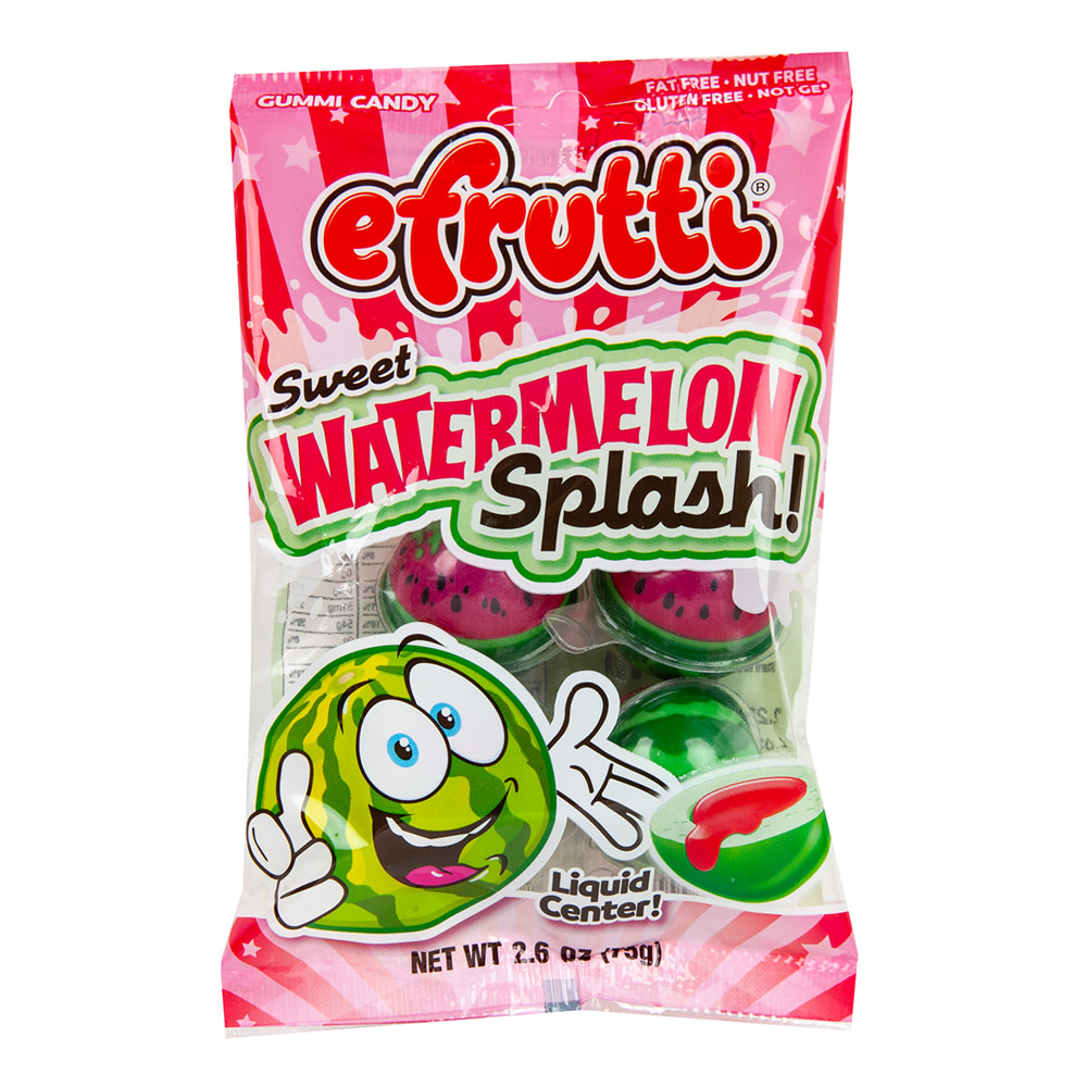 Efrutti Sweet Watermelon Splash 2.6 oz Peg Bag | Nassau Candy