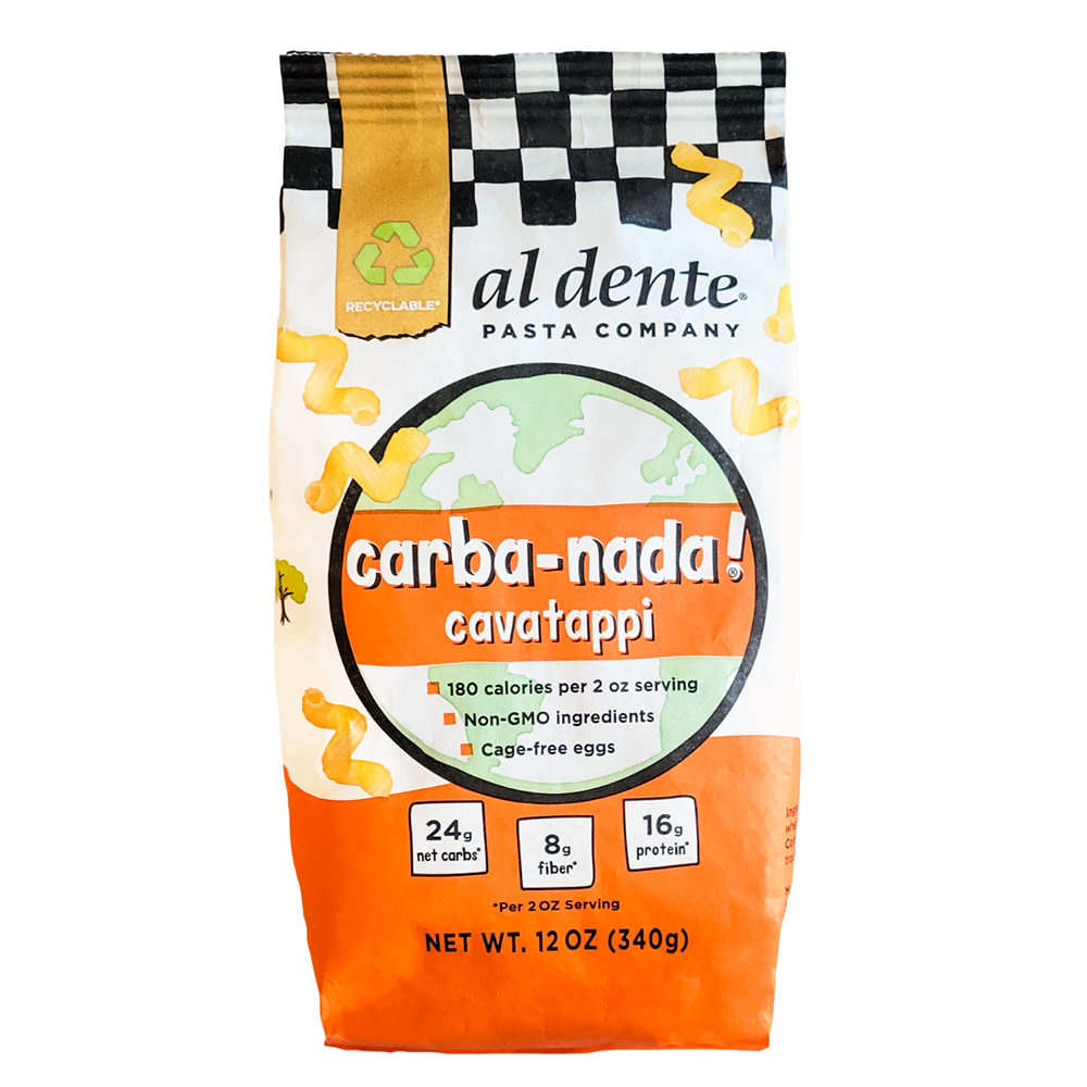 Al Dente Carba-Nada Cavatappi 12 oz Bag | Nassau Candy