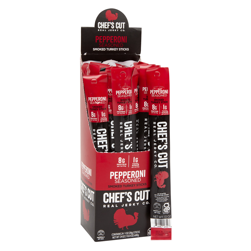 Chef’s Cut Pepperoni Turkey Snack Sticks 1 oz | Nassau Candy