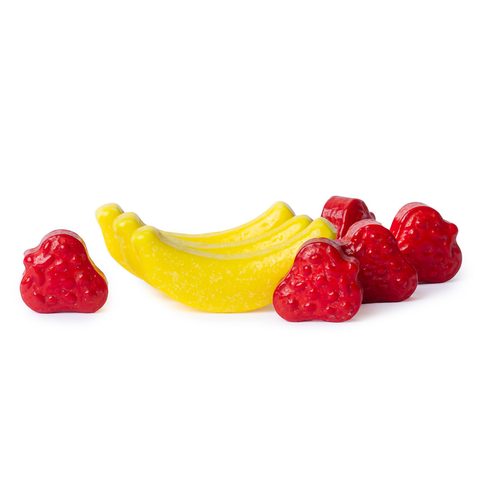 Fruitz Dextrose Strawberry and Bananas | Nassau Candy