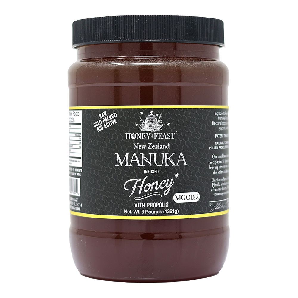 Honey Feast Manuka Propolis Honey 3 lb Jar | Nassau Candy