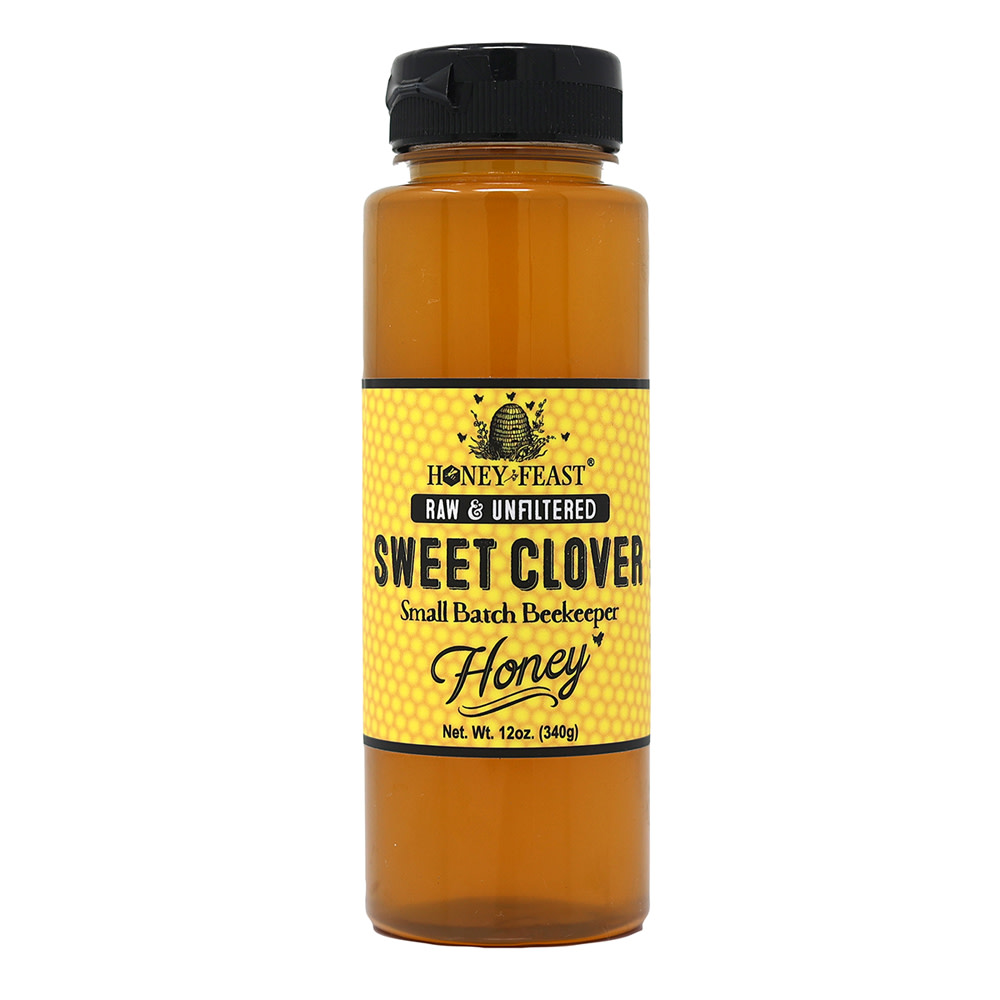 Honey Feast Sweet Clover Honey 12 oz Bottle | Nassau Candy