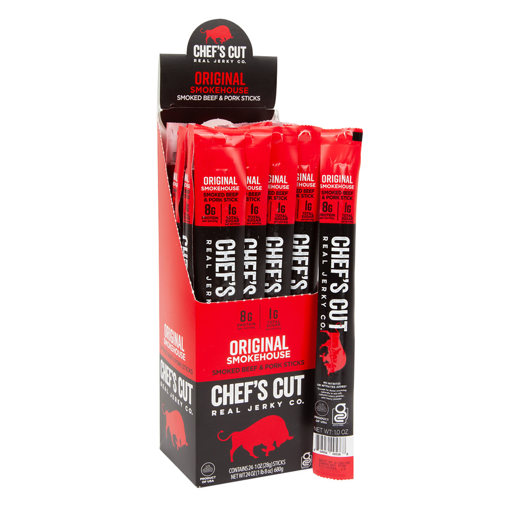 Chef's Cut Original Smokehouse Snack Sticks 1 oz | Nassau Candy