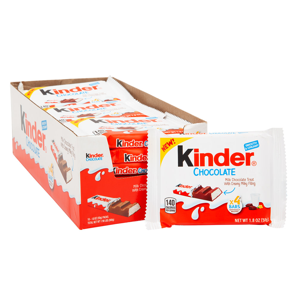 Kinder Milk Chocolate Cream Filled 1.8 oz Bar | Nassau Candy
