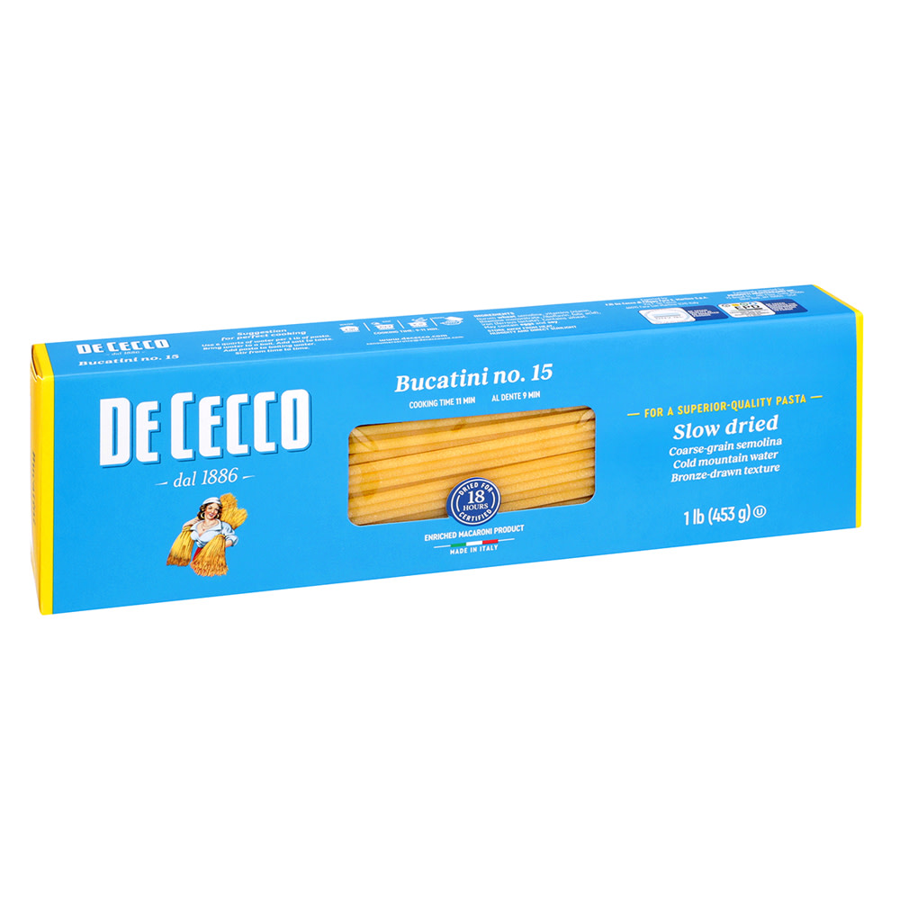 De Cecco Bucatini Pasta 16 Oz Box # 15 | Nassau Candy