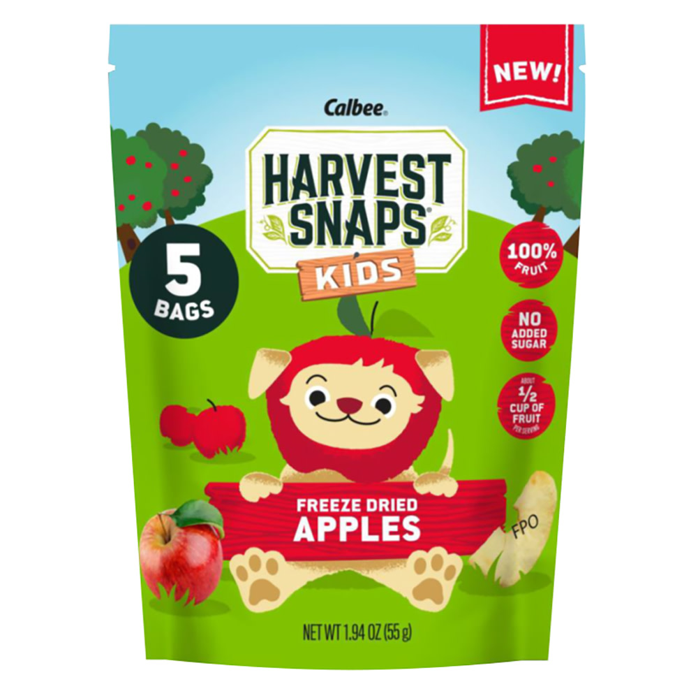Calbee Harvest Snaps Kids Apples 5 Count Pouch | Nassau Candy
