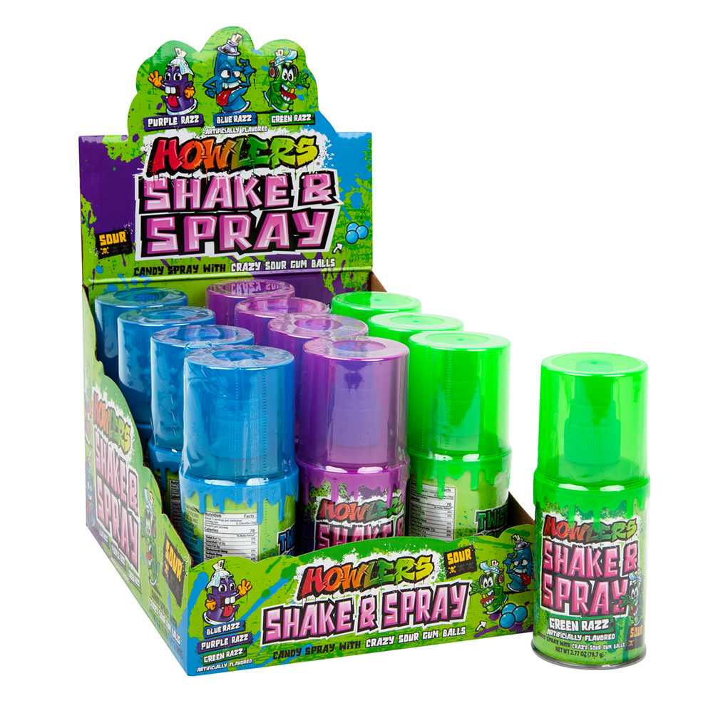 Howlers Sour Shake & Spray Candy Spray | Nassau Candy
