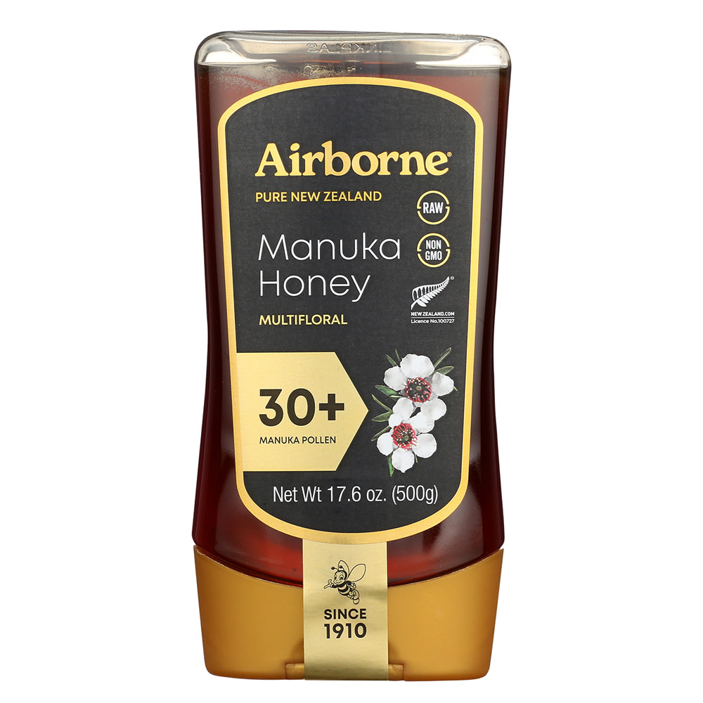 Airborne 30+ Manuka Honey Multifloral Bottle | Nassau Candy