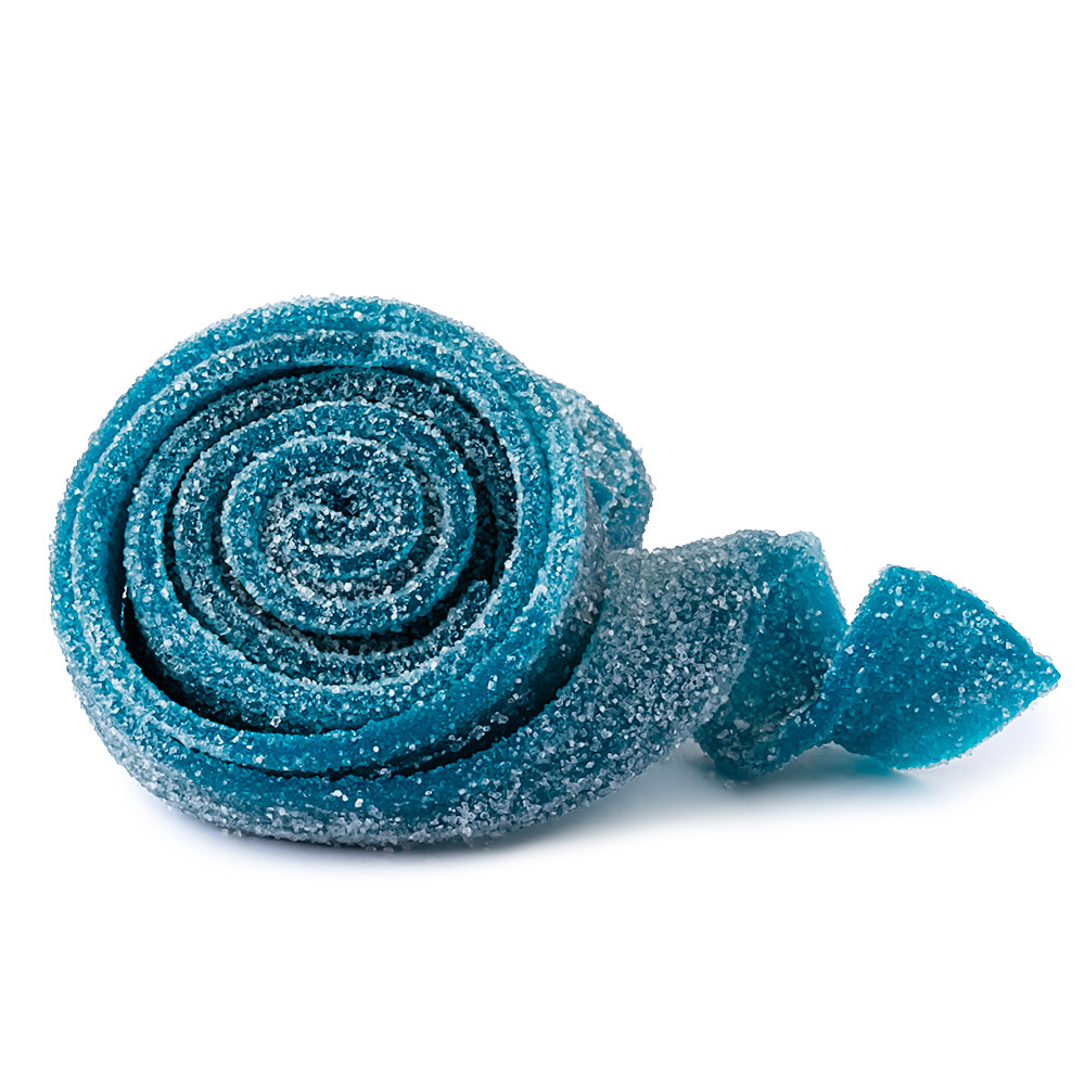 Clever Candy Berry Blue Sour Rolled Belts | Nassau Candy