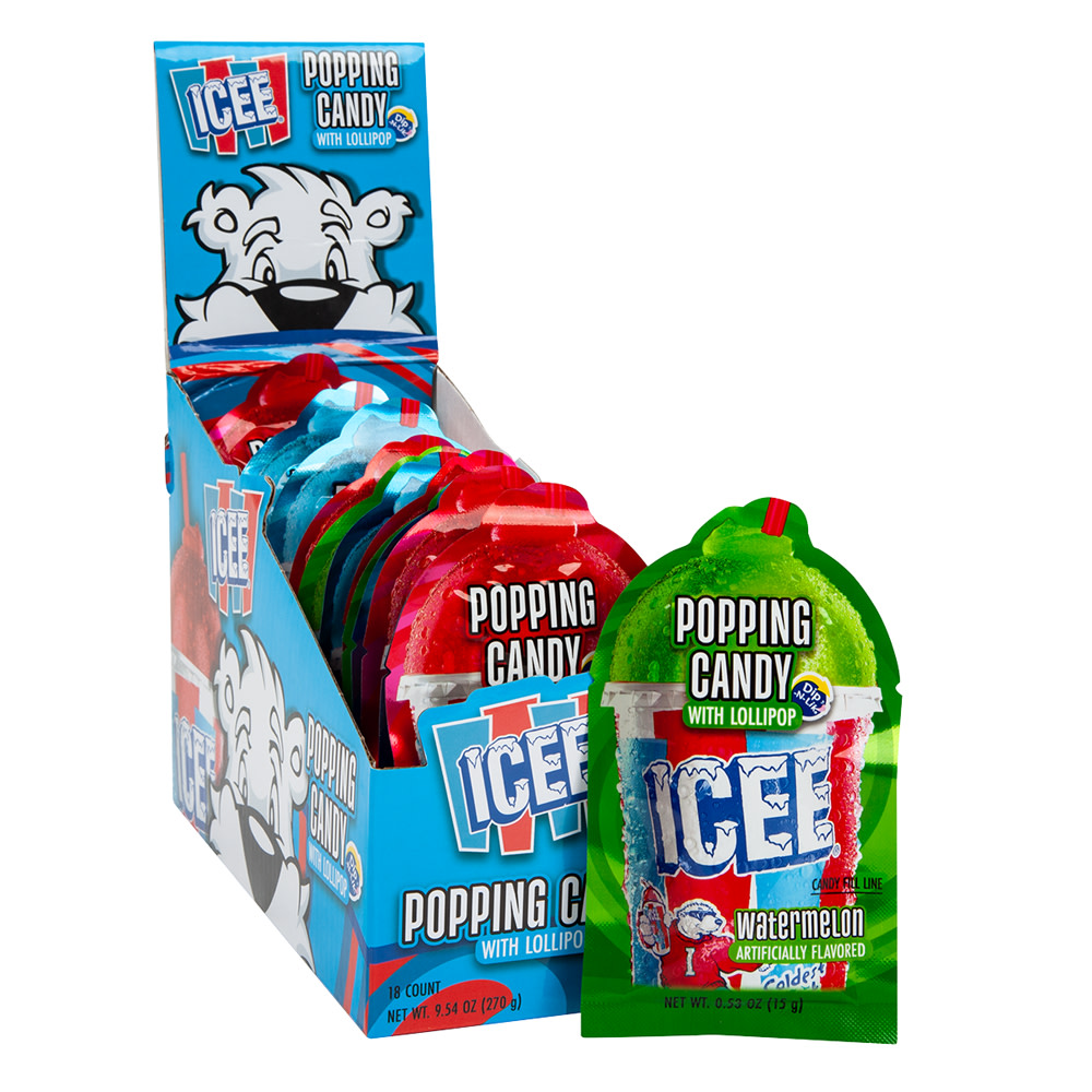 Icee Popping Candy With Lollipop 0.53 Oz | Nassau Candy