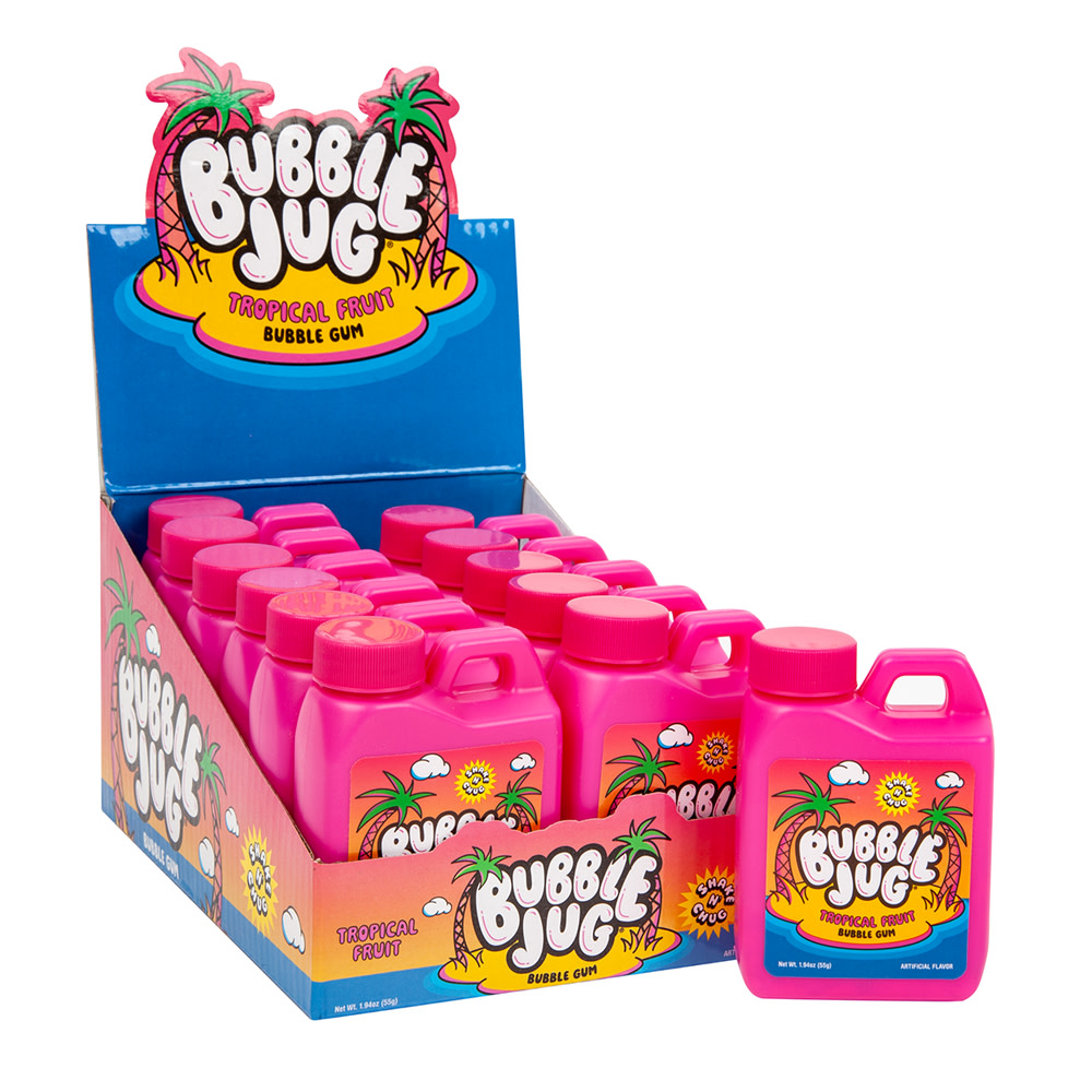 Bubble Jug Tropical Fruit Bubble Gum 1.94 oz | Nassau Candy