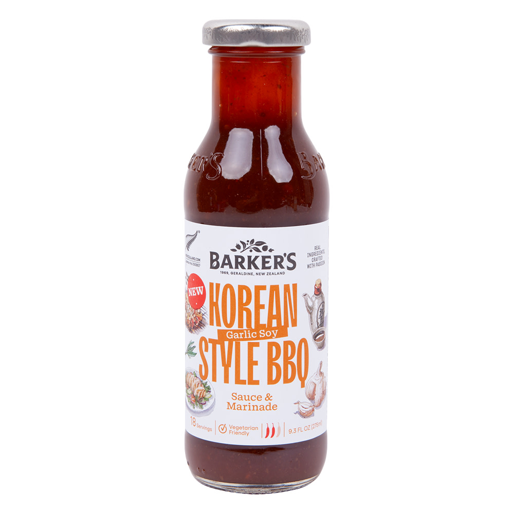 Barker's Korean BBQ Sauce & Marinade 9.3 oz Bottle | Nassau Candy