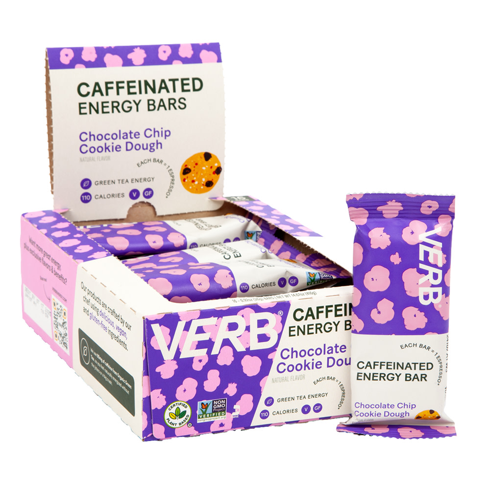 Verb Energy Chocolate Chip Cookie Dough 0.92 oz Bar | Nassau Candy