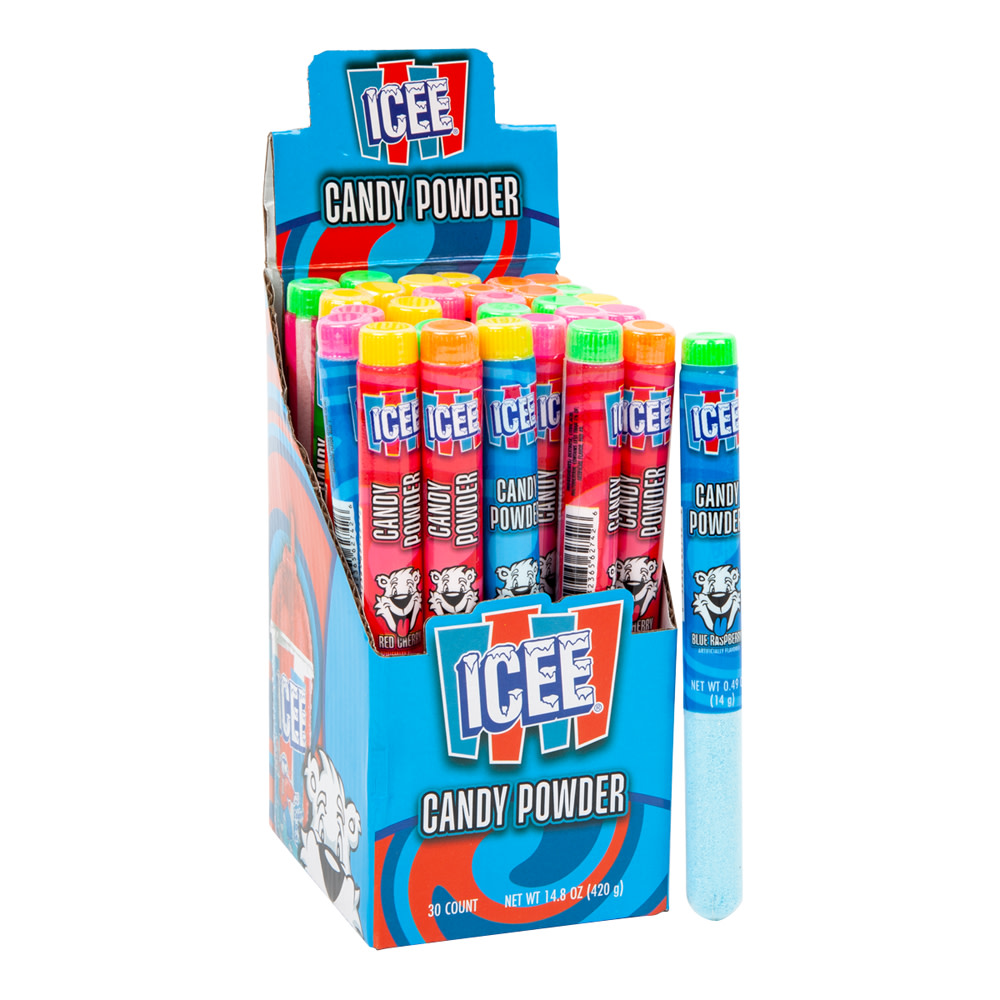 Icee Sour Candy Powder 0.49 oz Tube | Nassau Candy
