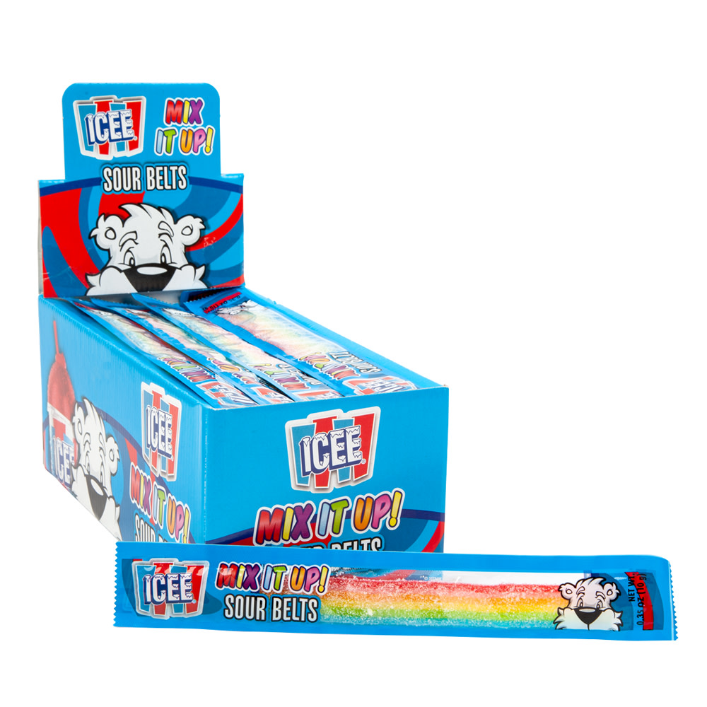 Icee Sour Belts 0.35 oz | Nassau Candy