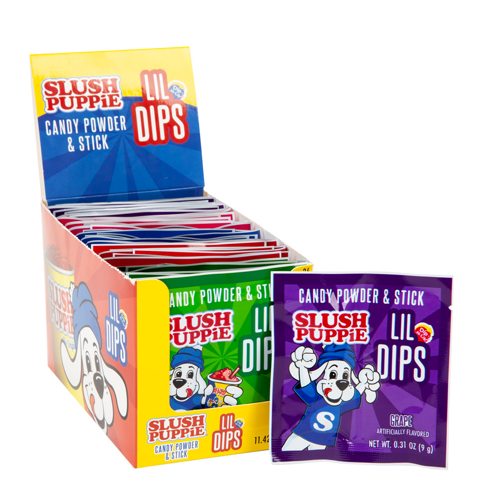 Slush Puppies Lil Dips Candy Powder & Stick 0.31 oz | Nassau Candy