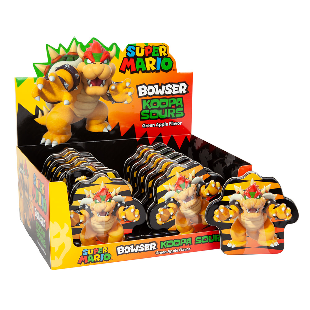 Nintendo Bowser Green Apple Koopa Sours Tin | Nassau Candy