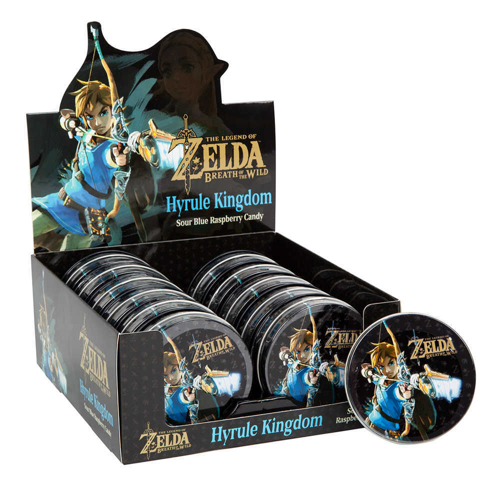 Nintendo Zelda Hyrule Kingdom Sour Blue Raspberry Tin | Nassau Candy