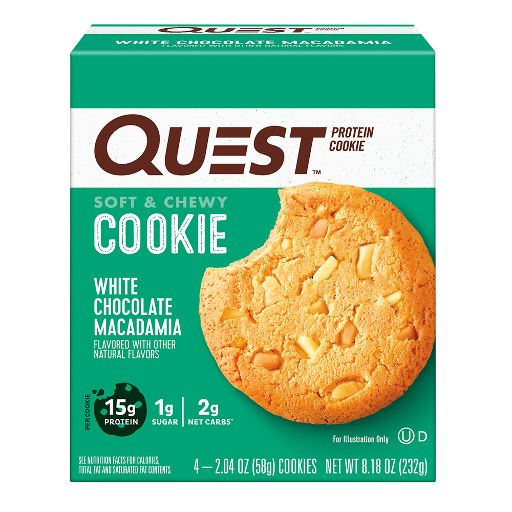 Quest Cookie White Chocolate Macadamia Box | Nassau Candy