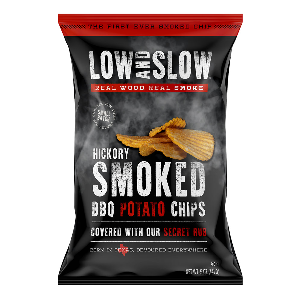 Low and Slow Hickory Smoked BBQ Potato Chips 5 oz Bag | Nassau Candy
