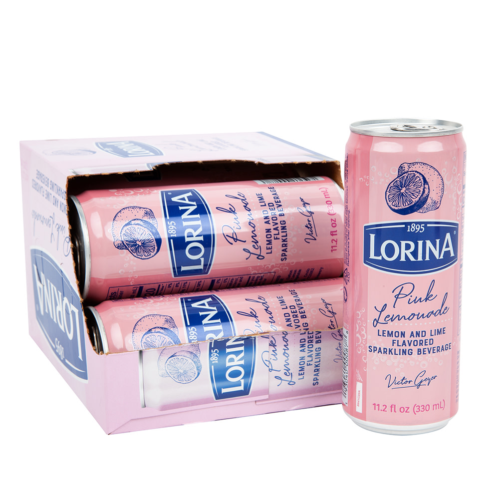 Lorina Pink Lemonade Lemon Lime Sparkling Lemonade Can | Nassau Candy