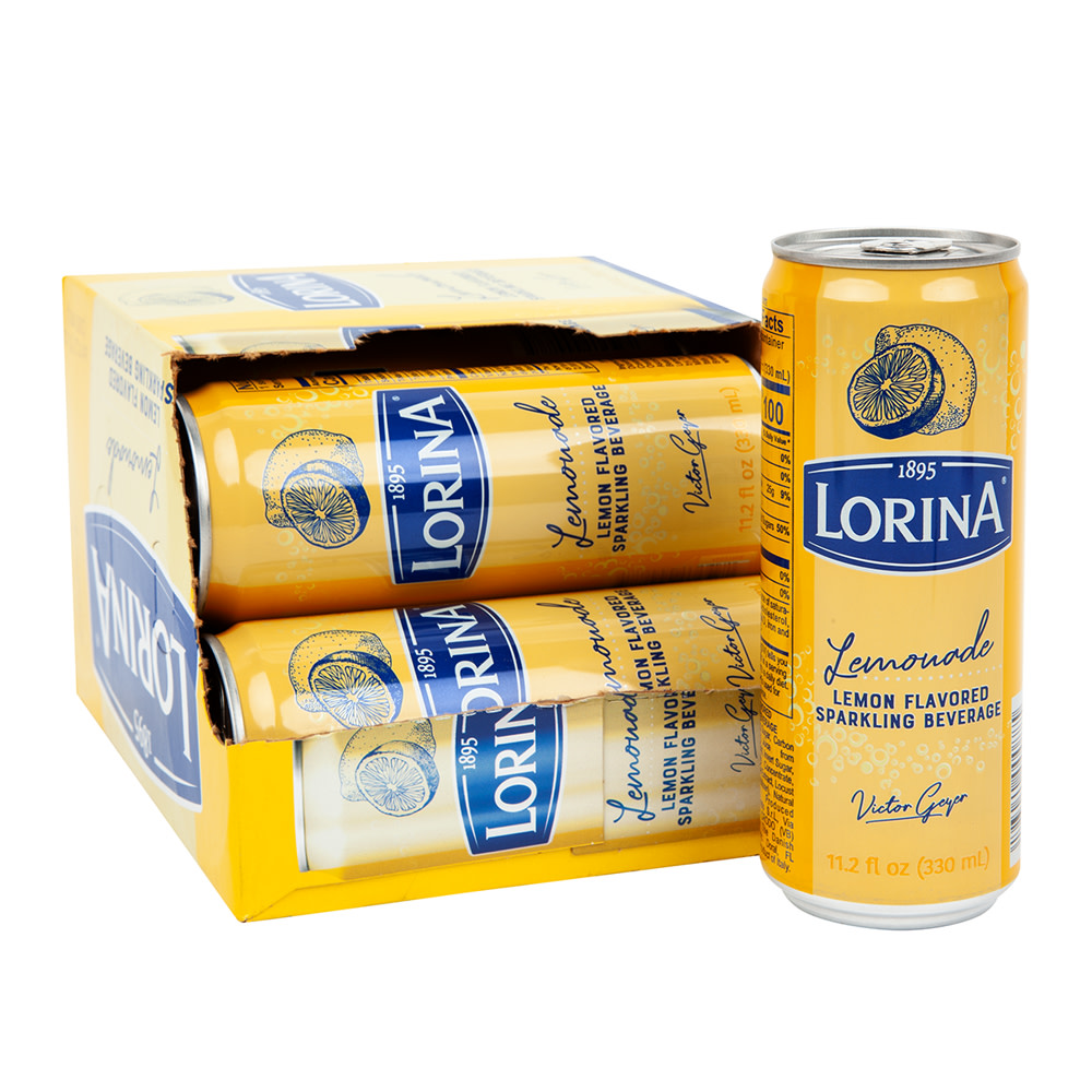 Lorina Lemonade Lemon Flavored Sparkling Beverage Can | Nassau Candy