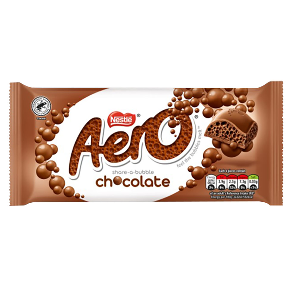 Nestle Aero Milk Chocolate Share-a-Bubble Bar 3.17 oz | Nassau Candy