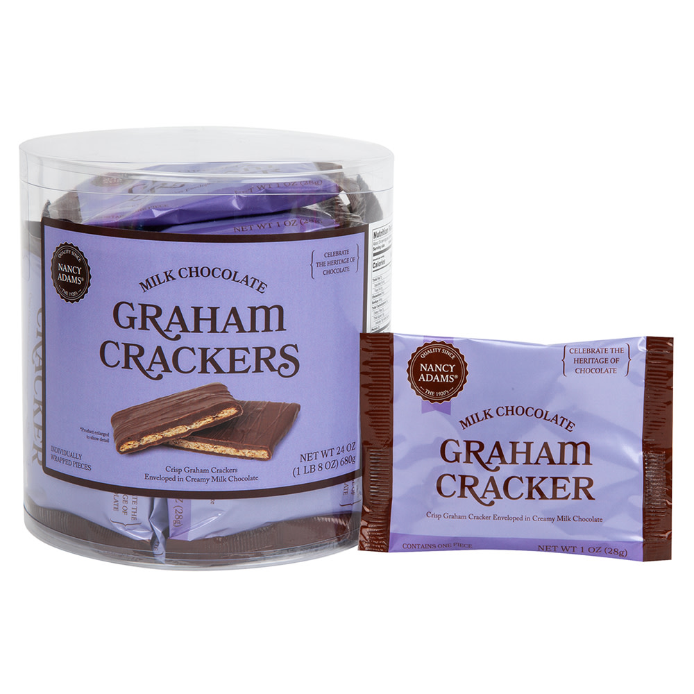 Nancy Adams Milk Graham Cracker Single Serve Tub | Nassau Candy