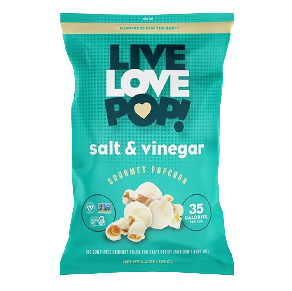 Live Love Pop! Salt Vinegar Gourmet Popcorn 4.4 oz Bag | Nassau Candy