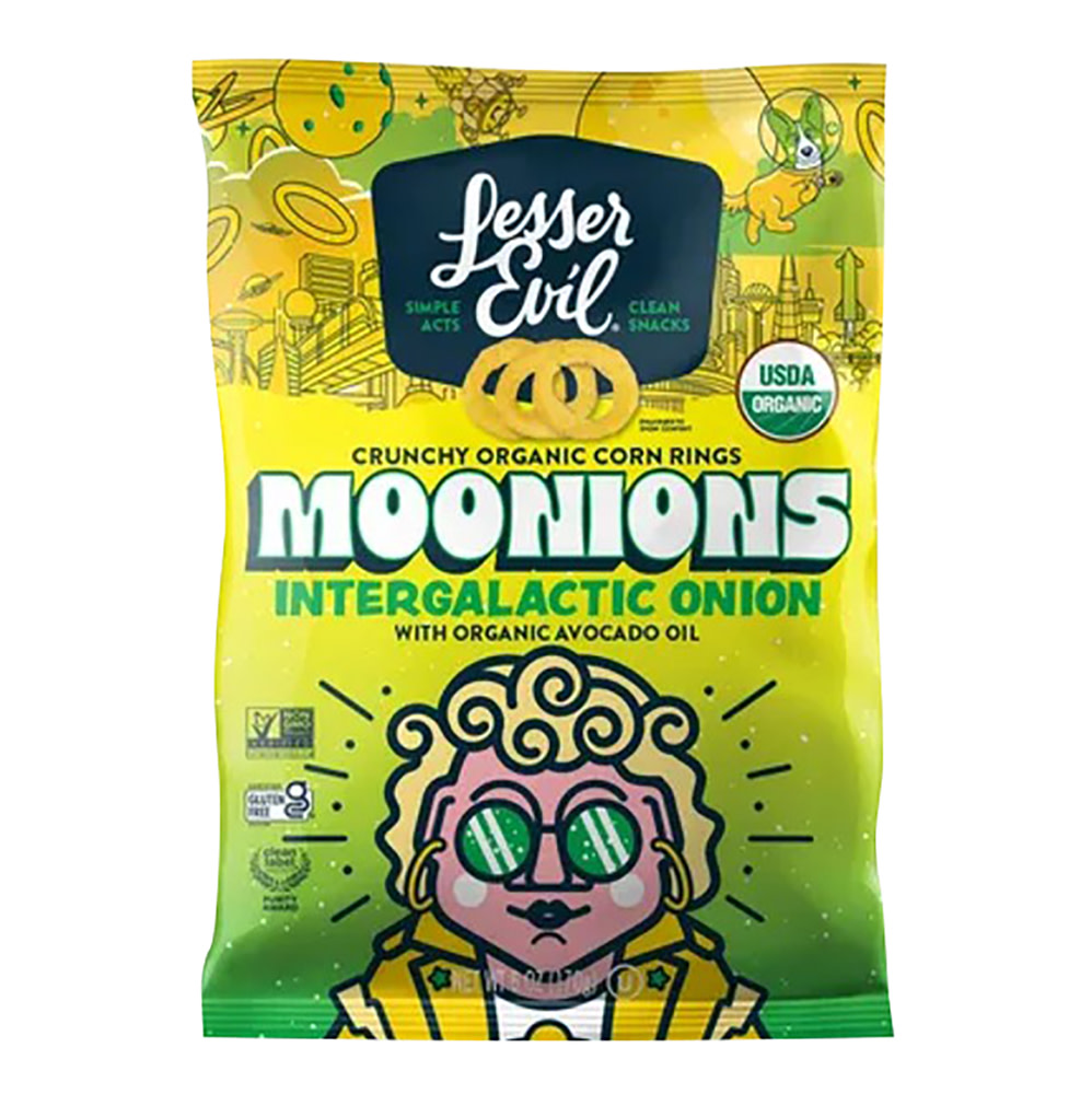 Lesser Evil Onion Moonions Intergalactic | Nassau Candy