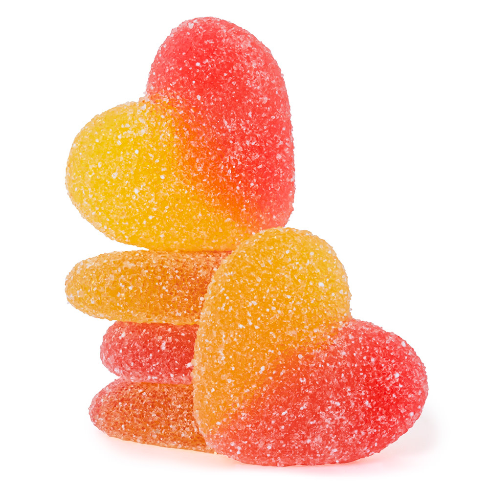 Clever Candy Sour Peachy Hearts | Nassau Candy