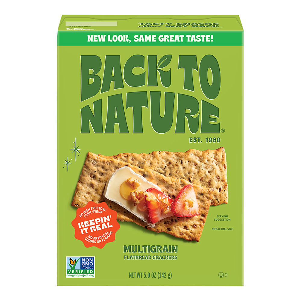 Back To Nature Multigrain Flatbread Crackers 5 oz Box | Nassau Candy