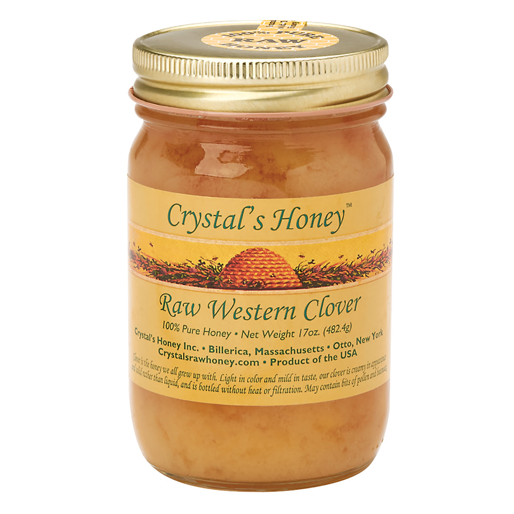 Crystal’s Honey Raw Western Clover 17 oz Jar | Nassau Candy