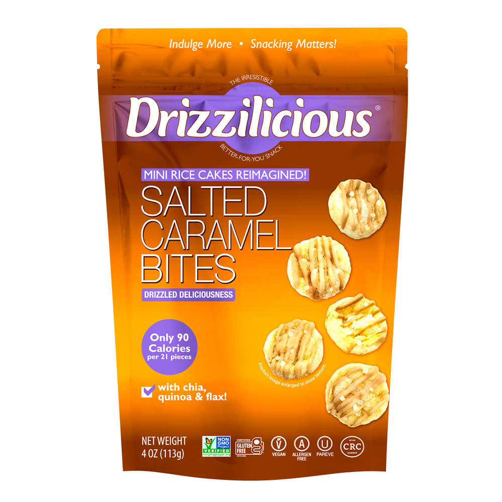 Drizzilicious Salted Caramel Drizzle Bites 4 oz Bag | Nassau Candy