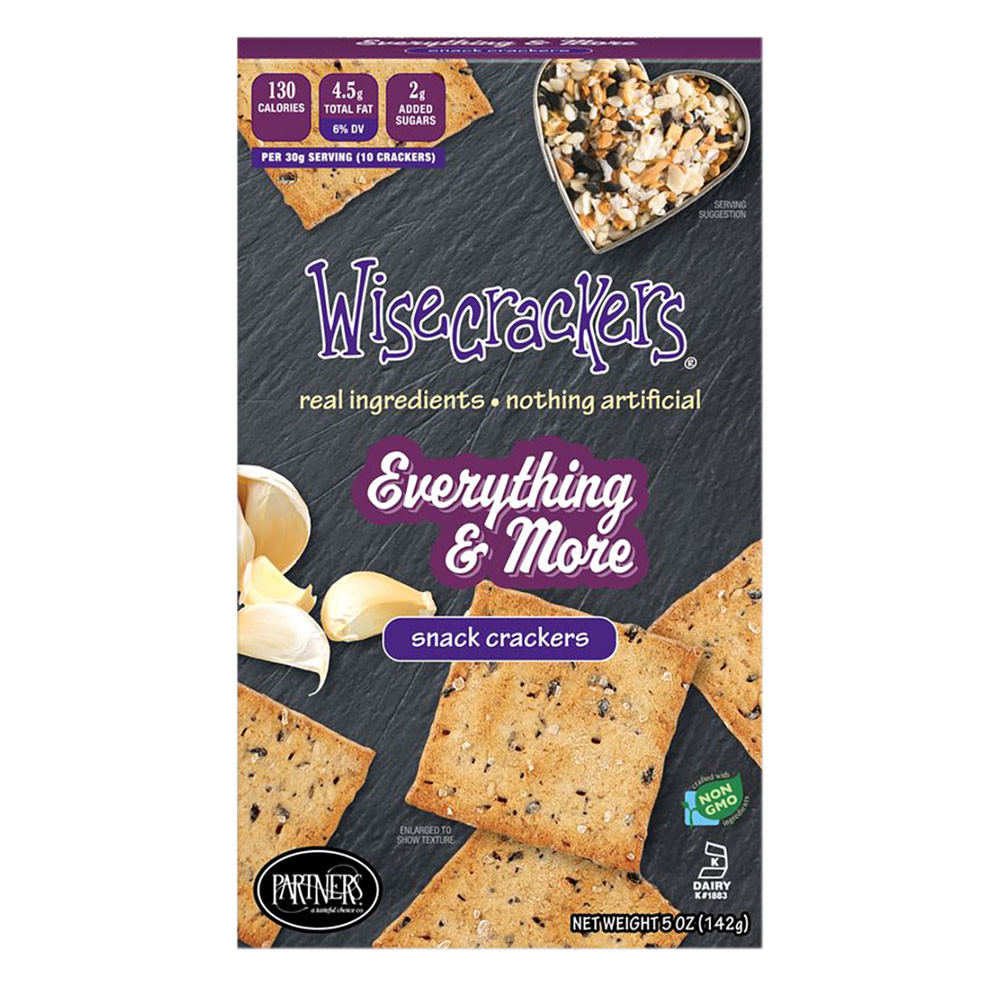 Partners Wisecrackers Everything And More Crackers 4 Oz Box | Nassau Candy