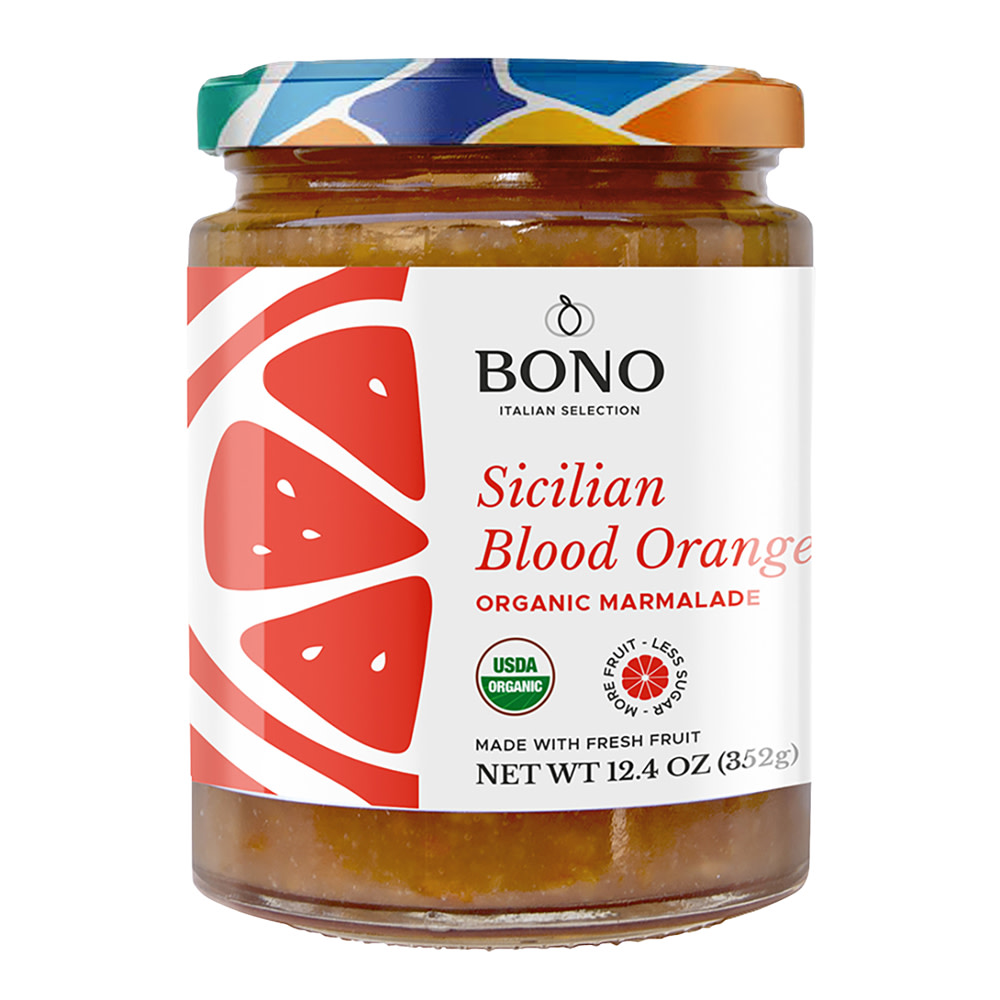 Bono Organic Sicilian Blood Orange Marmalade 12.4 oz Jar | Nassau Candy