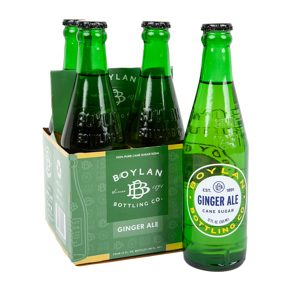 Boylan Ginger Ale 4 Pk 12 Oz Bottle | Nassau Candy
